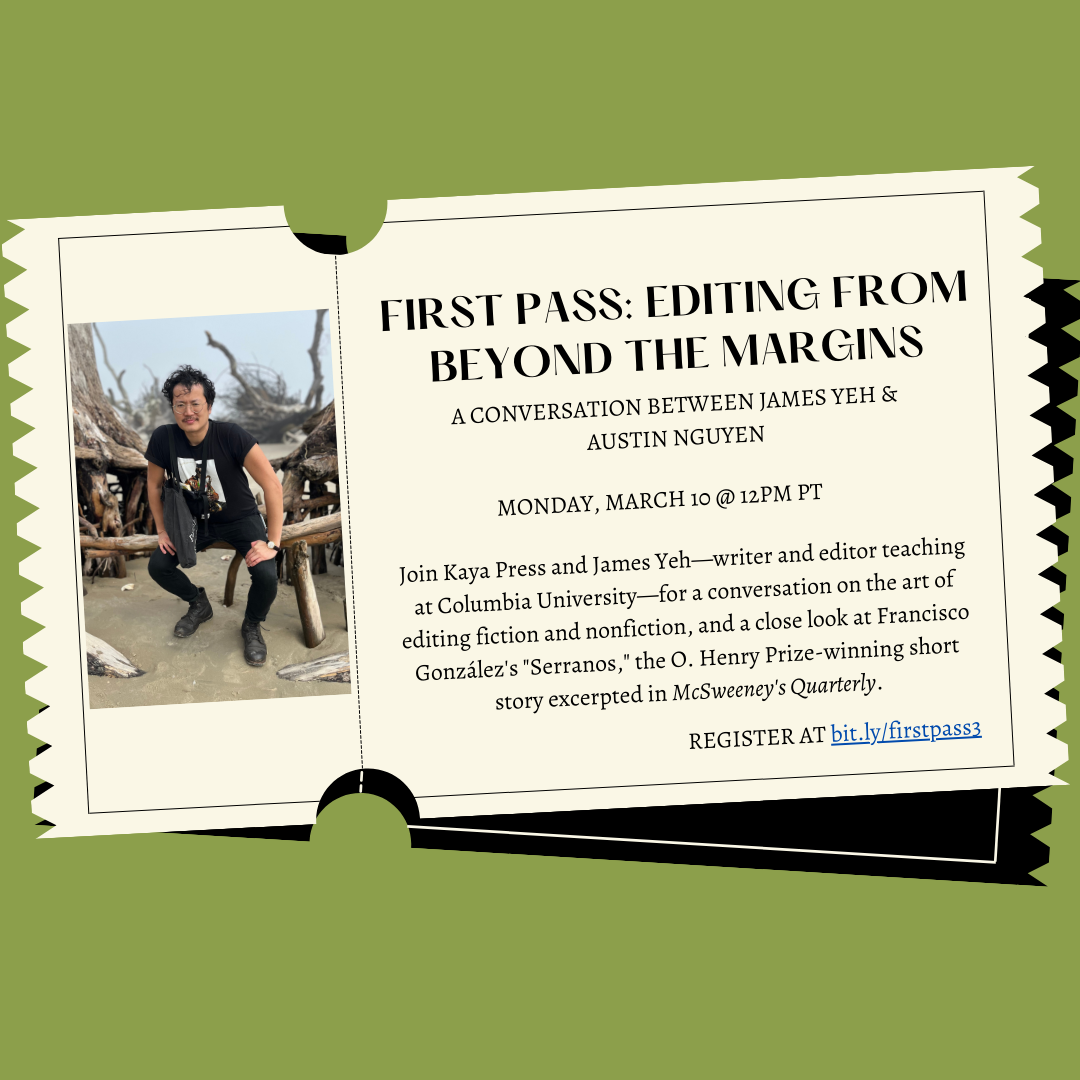 First Pass: A Conversation with James Yeh
